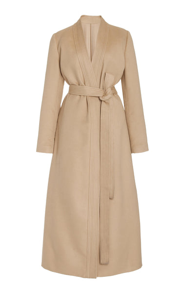 Devon Wrap Coat in Camel Winter Silk – Gabriela Hearst