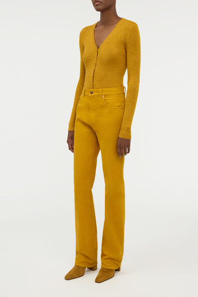 Aiste Knit Cardigan in Golden Birch Cashmere Silk with Hemp – Gabriela ...